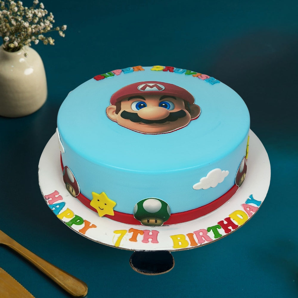 Mario Theme Cake – Gurgaon & Delhi NCR | Cakofy