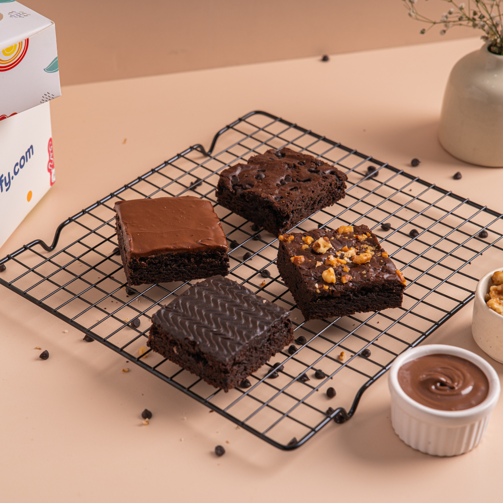 Assorted Brownie - Pack of 4 Gurgaon & Delhi NCR | Cakofy