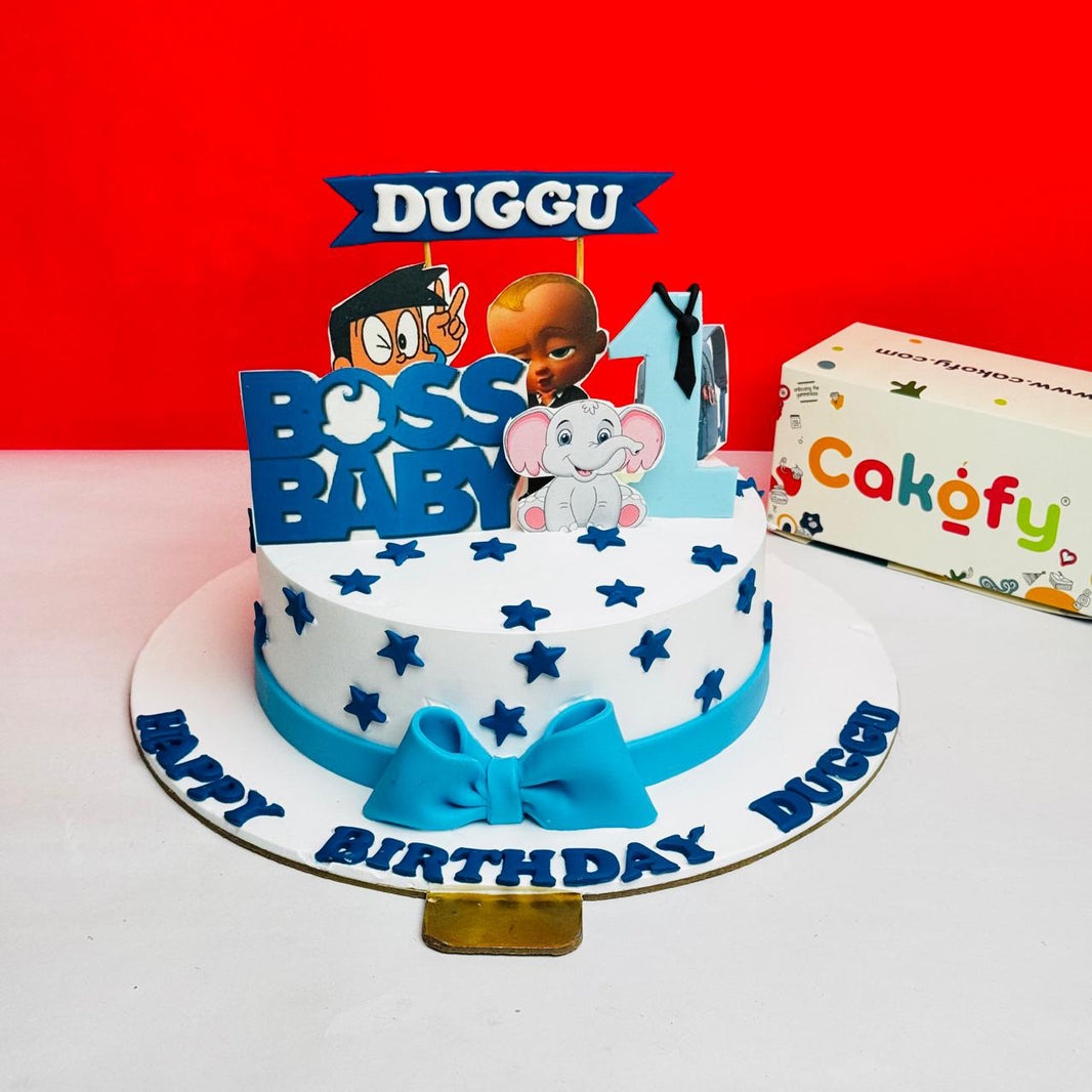 Buy Baby Boss Theme Cake Online | Cute Kids Cakes | Free Delivery – Cakofy