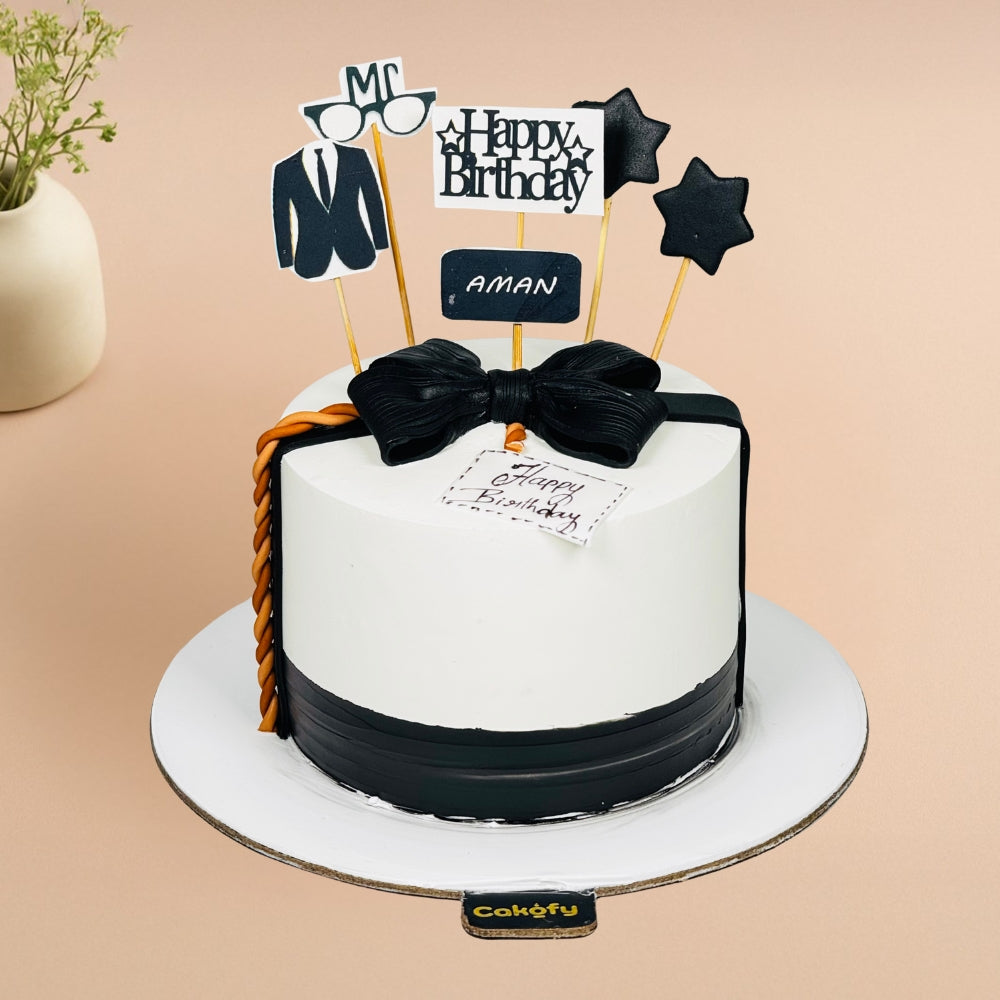 Gentleman Theme Cake - Gurgaon & Delhi NCR | Cakofy