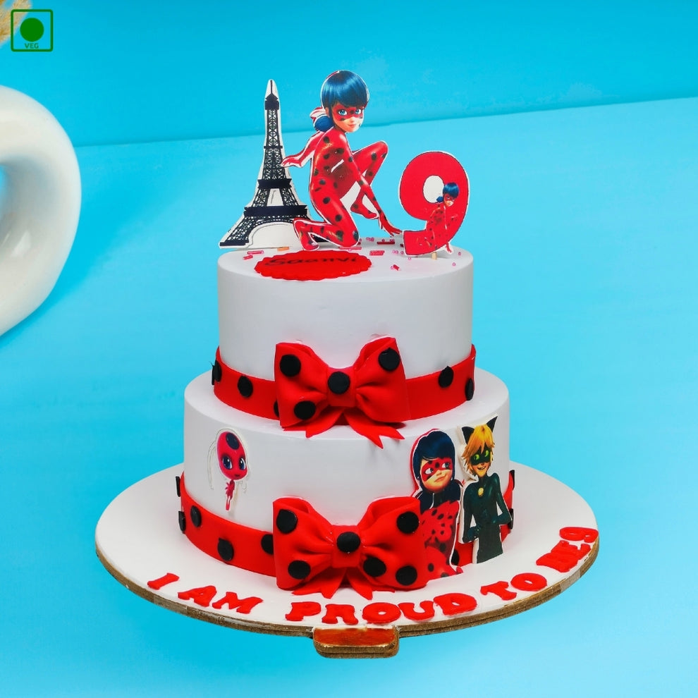Ladybug Cat Noir Cake - Gurgaon & Delhi NCR | Cakofy