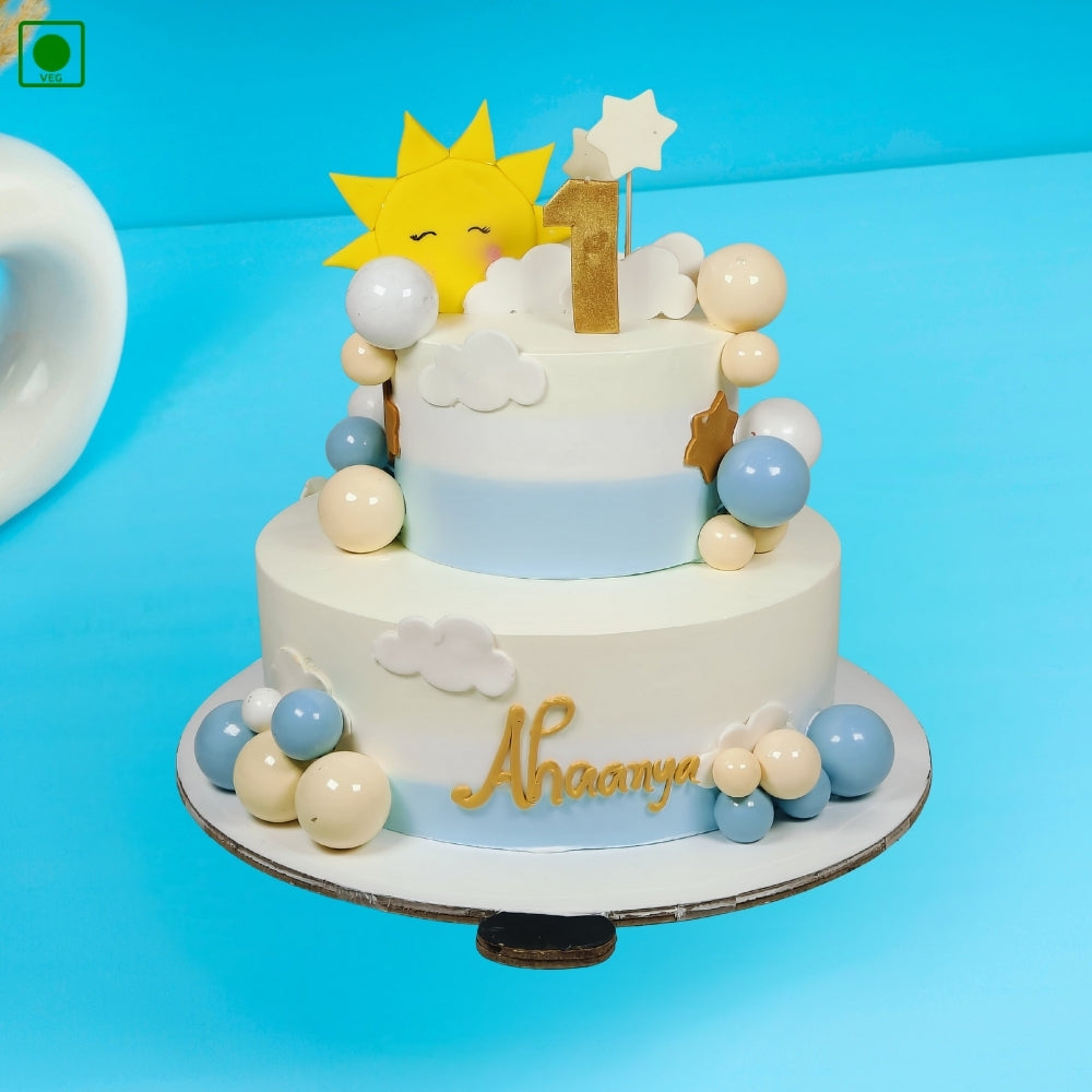 Sunshine Cloud Theme Cake - Gurgaon & Delhi NCR | Cakofy