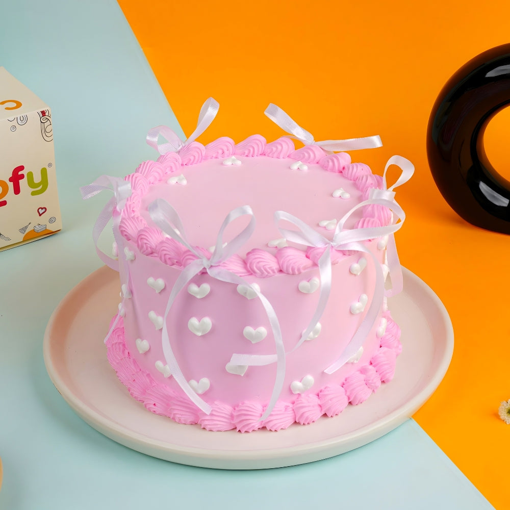 Vintage Ribbon Cake - Gurgaon & Delhi NCR | Cakofy